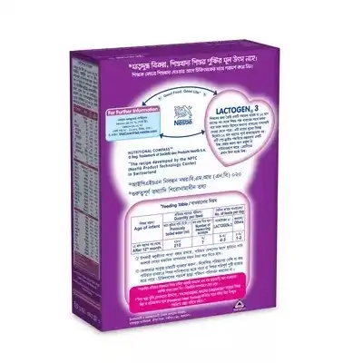 Nestle LACTOGEN 3 Follow Up Formula Milk Powder 350gm (12 - 24 Months)